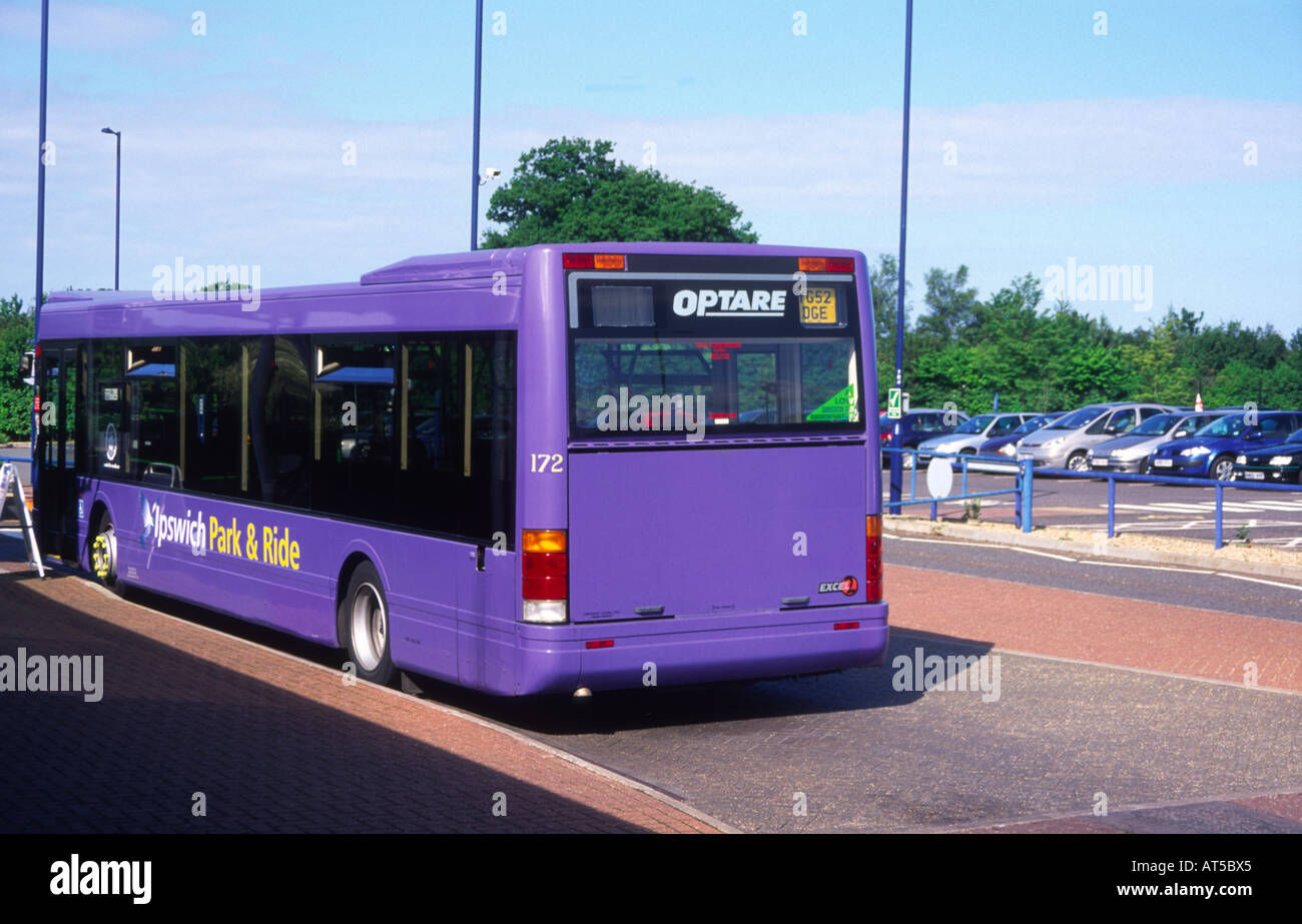 Ipswich park and Ride bus Suffolk England Stock Photo - Alamy