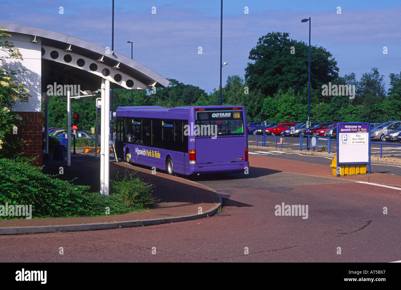 Ipswich park and Ride bus Suffolk England Stock Photo - Alamy