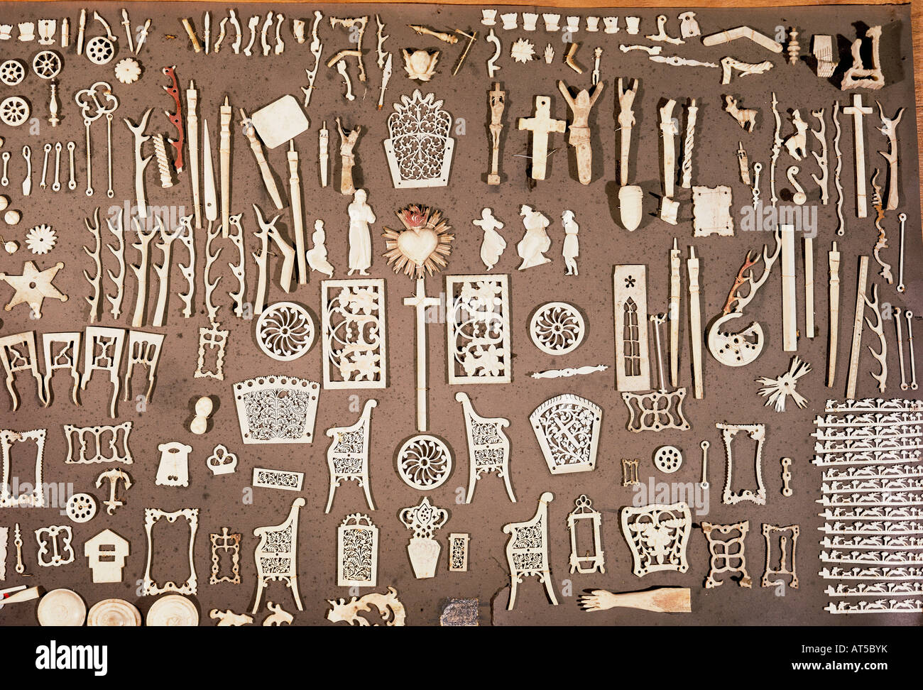 fine arts, craft / handcraft, sample board with components for ...