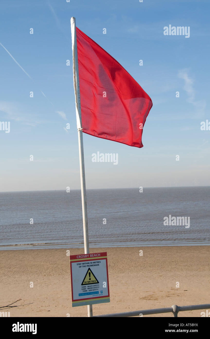 Red swim flag hi-res stock photography and images - Alamy