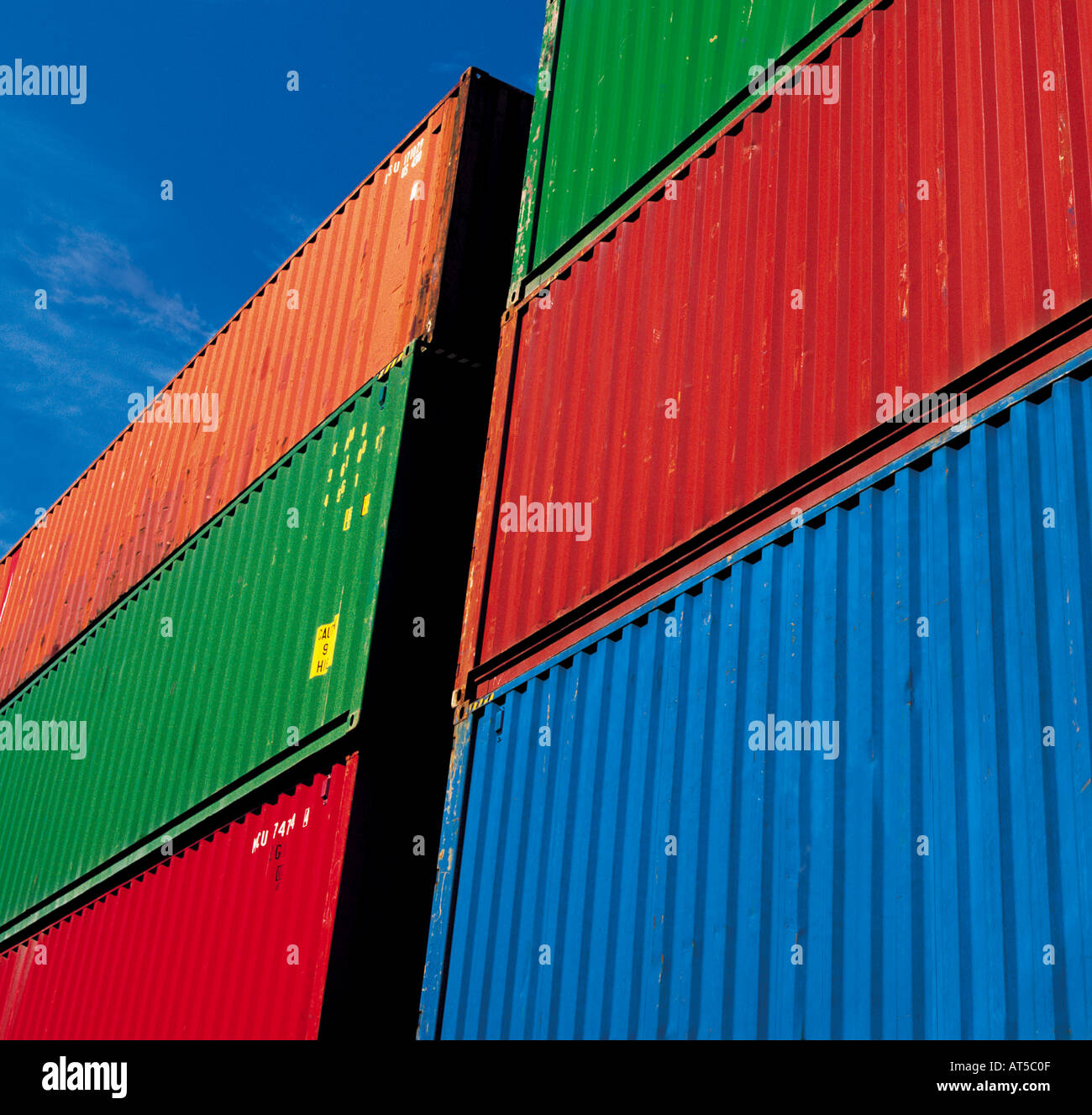 stack of shipping containers Stock Photo - Alamy