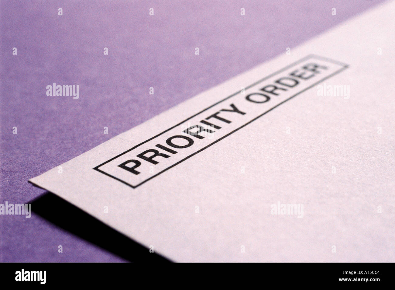 priority order envelope Stock Photo - Alamy