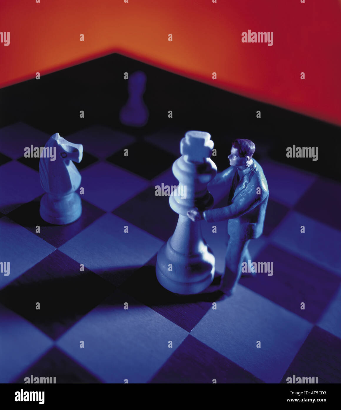 person on chess board Stock Photo - Alamy