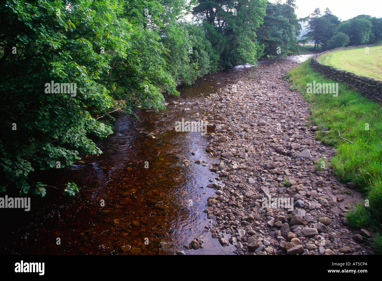 River South Tyne flowing south of Alston, Cumbria, England Stock Photo ...
