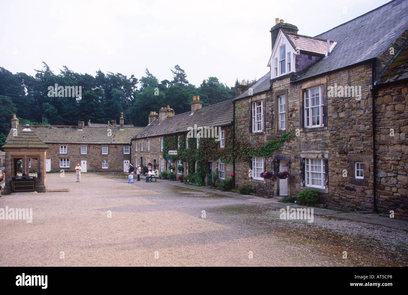 Blanchland village square Northumberland England Stock Photo - Alamy