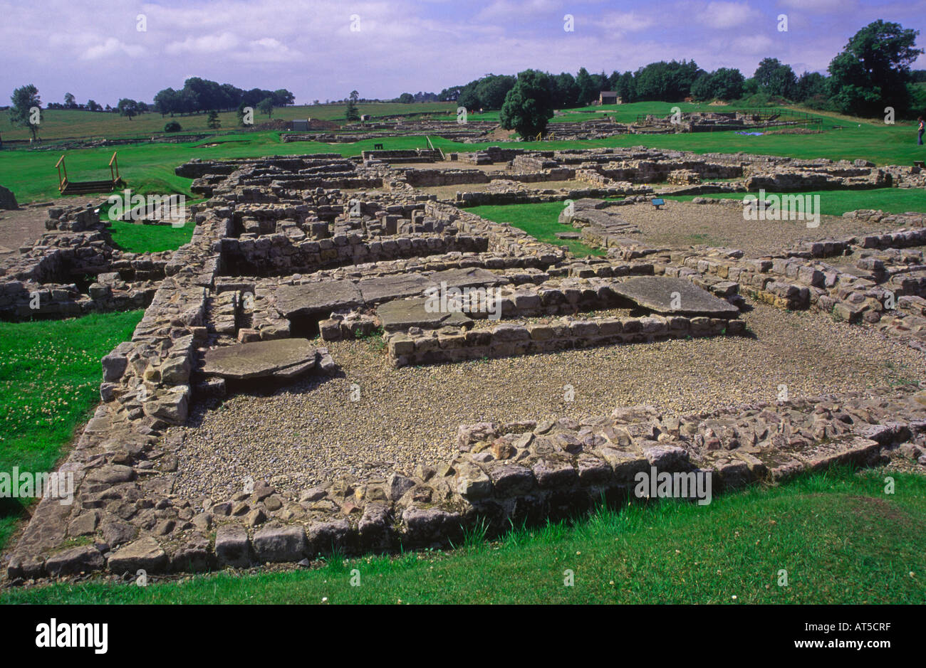 Vindolanda Roman fort Northumberland England Stock Photo - Alamy
