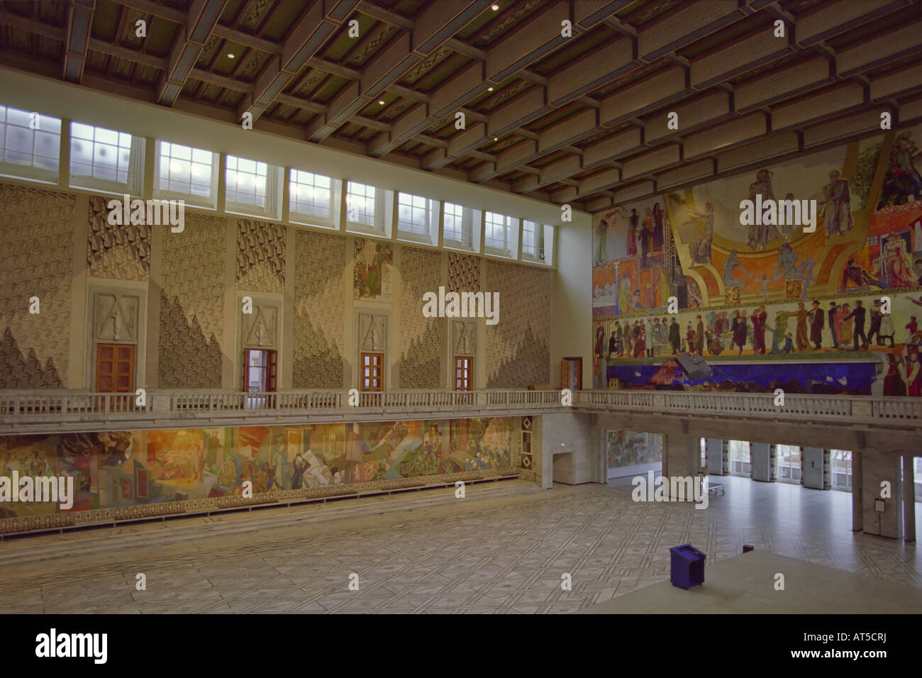 Interior of Oslo City Hall the Radhus venue of Nobel Peace Prize ...