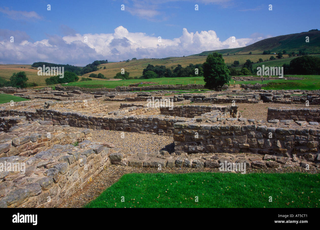 Vindolanda Roman fort Northumberland England Stock Photo - Alamy