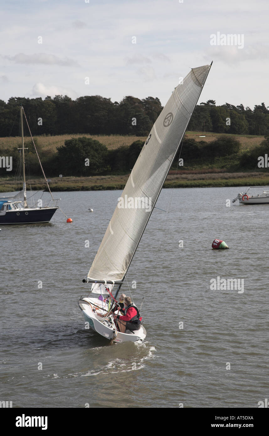 Sailing boats River Deben Woodbridge Suffolk England Stock Photo - Alamy