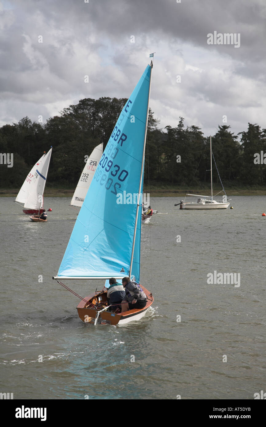 Sailing boats River Deben Woodbridge Suffolk England Stock Photo - Alamy