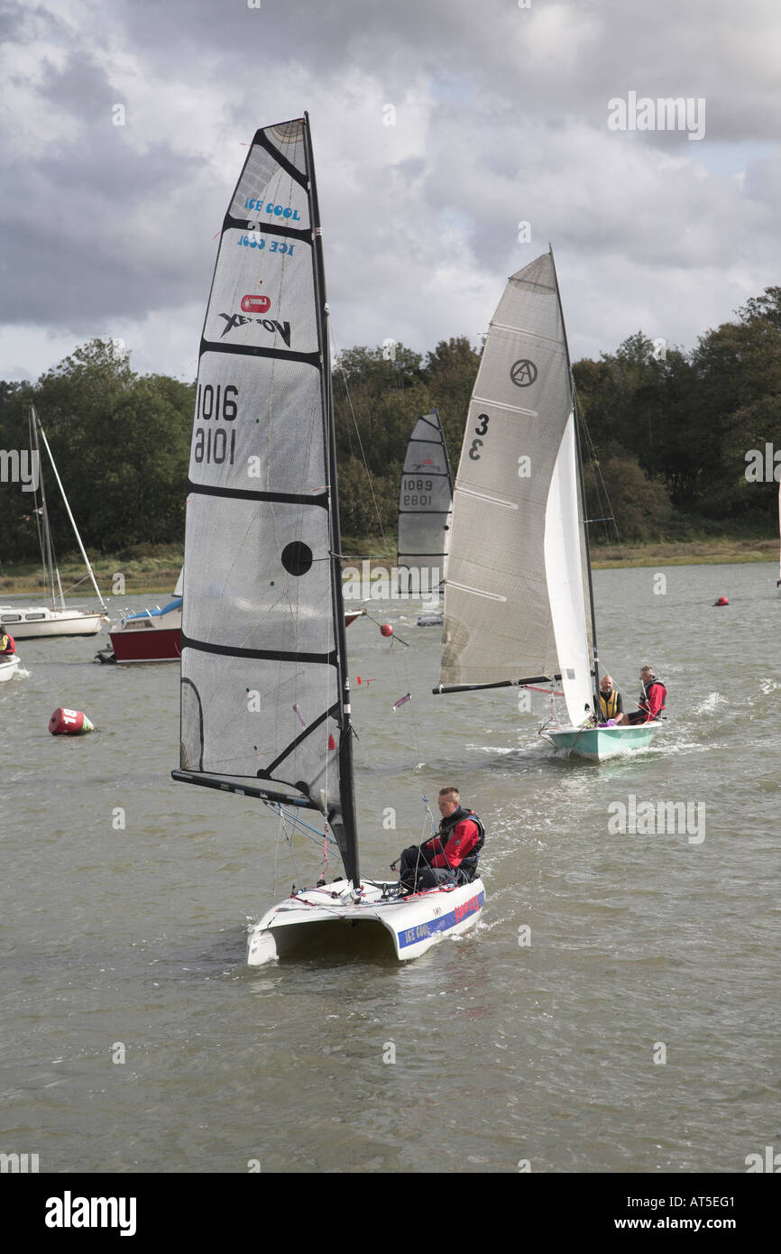 Sailing boats River Deben Woodbridge Suffolk England Stock Photo - Alamy
