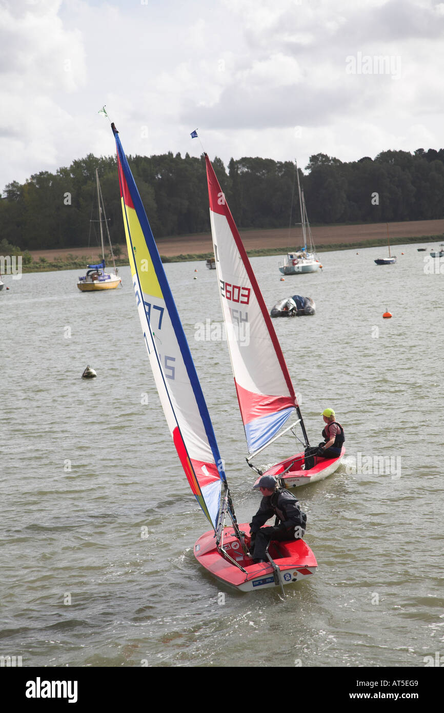 Sailing boats River Deben Woodbridge Suffolk England Stock Photo - Alamy