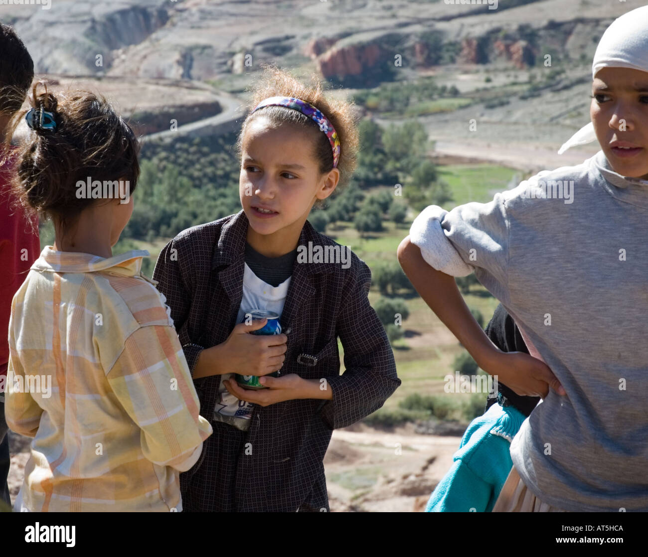 Berber children in the high atlas hi-res stock photography and images ...
