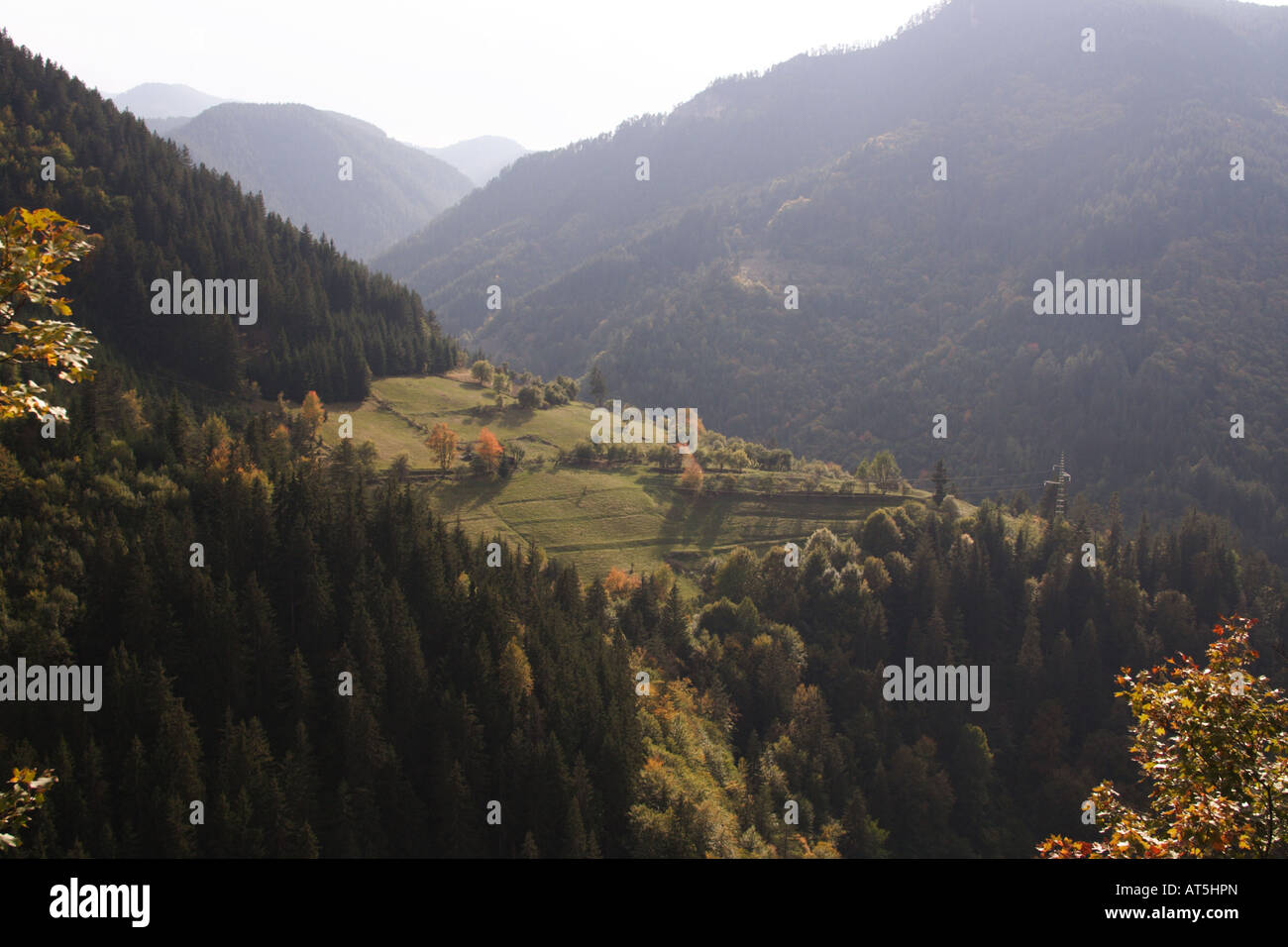Panoramic view of Rodopi Mountain Bulgaria Stock Photo - Alamy