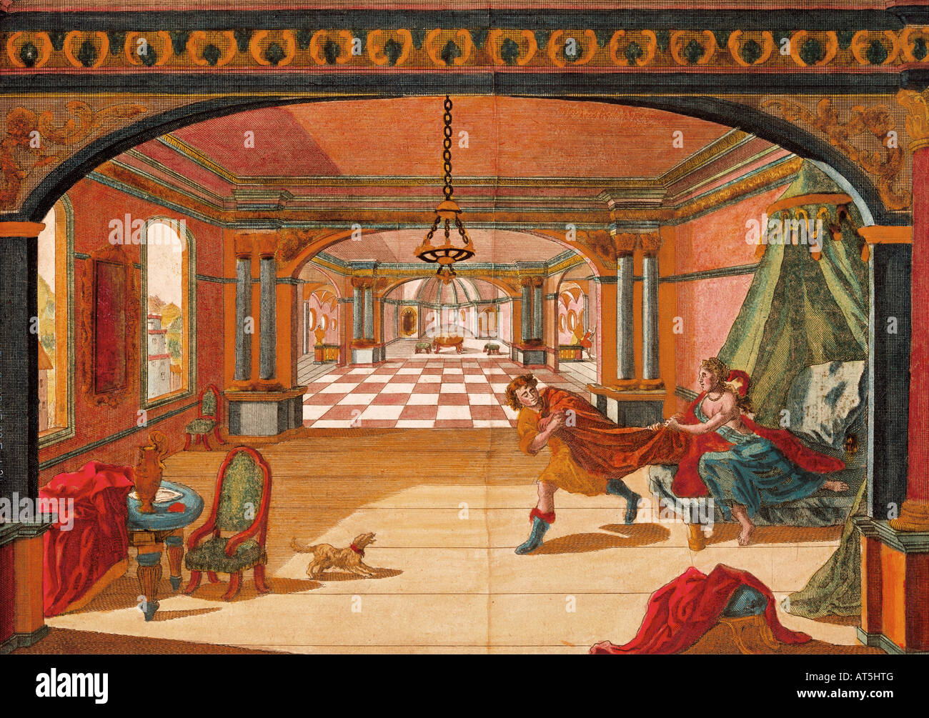 Joseph fleeing potiphars wife hi-res stock photography and images - Alamy