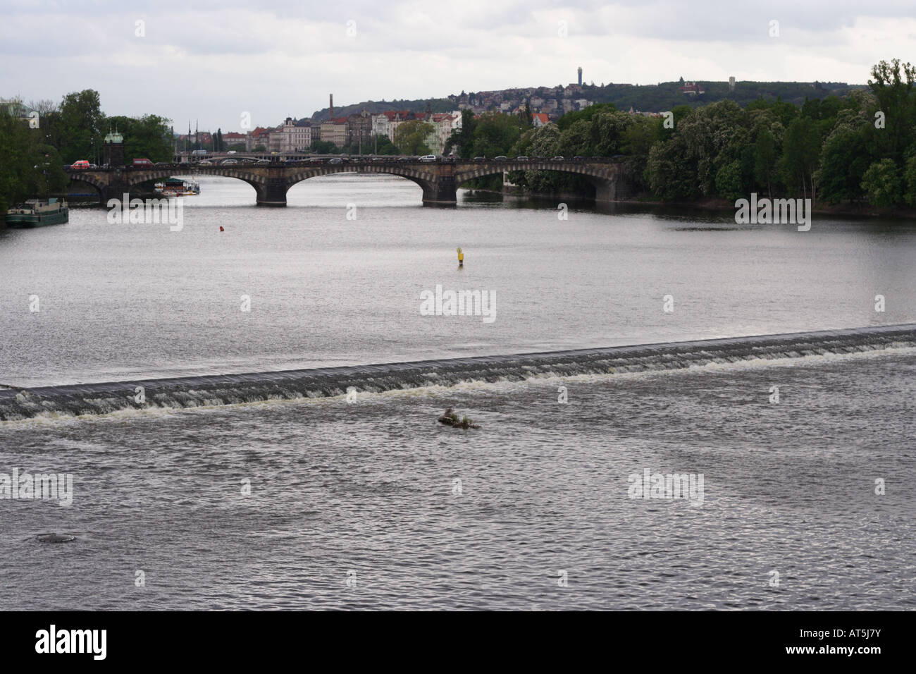 View of a bridge and river Stock Photo - Alamy