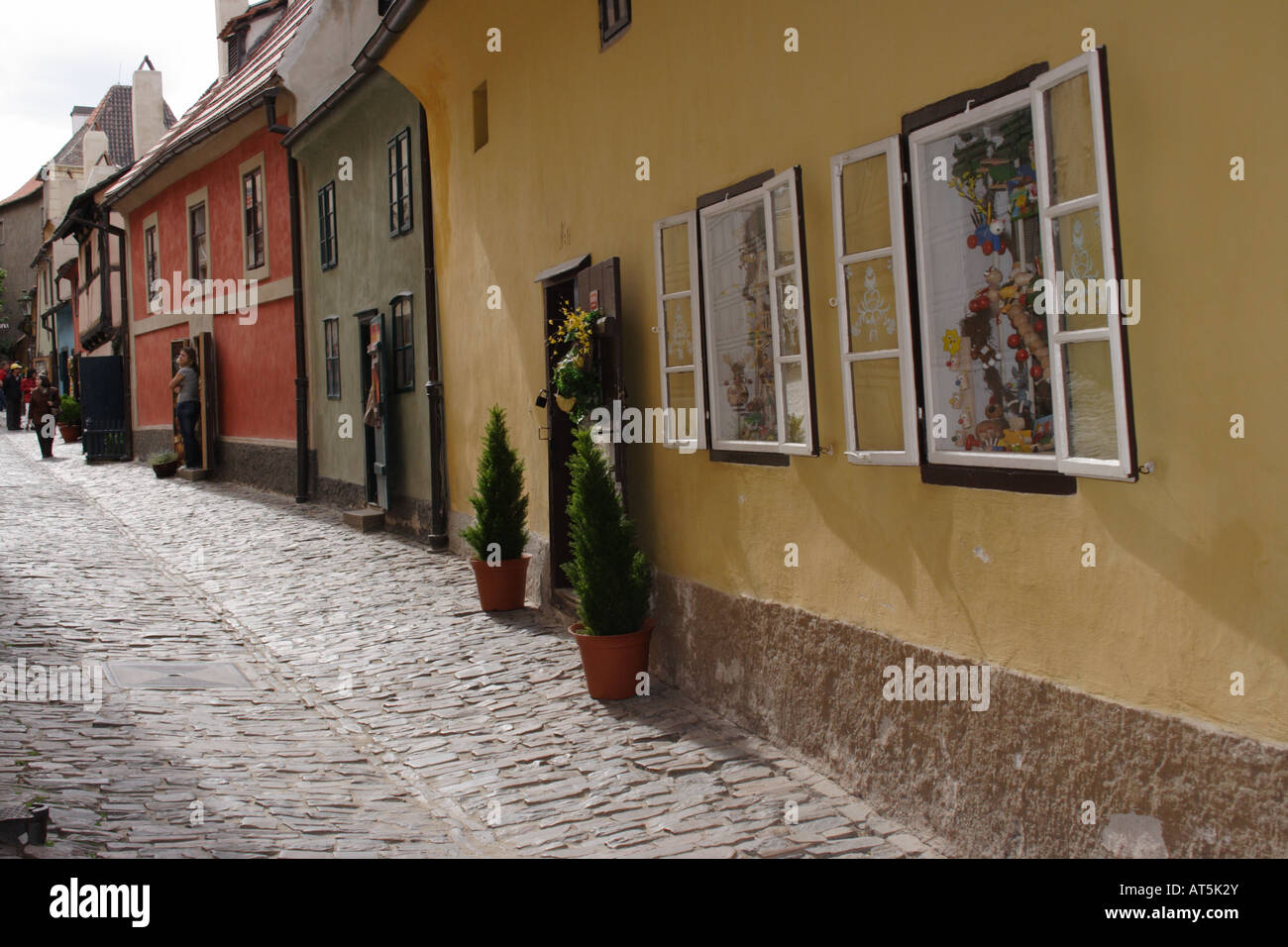 View of Golden Lane in Prague Castle complex Stock Photo - Alamy