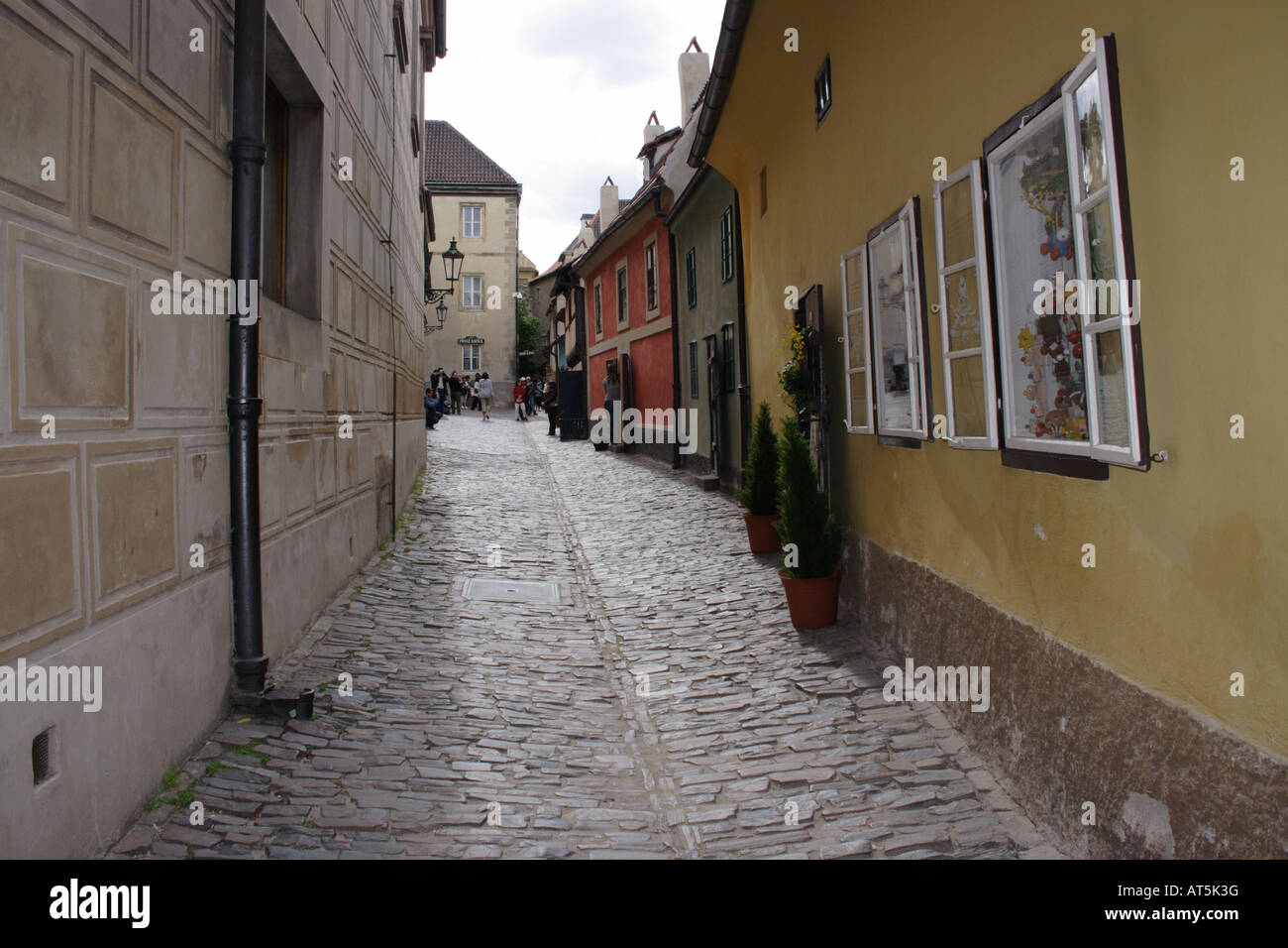 View of Golden Lane in Prague Castle complex Stock Photo - Alamy