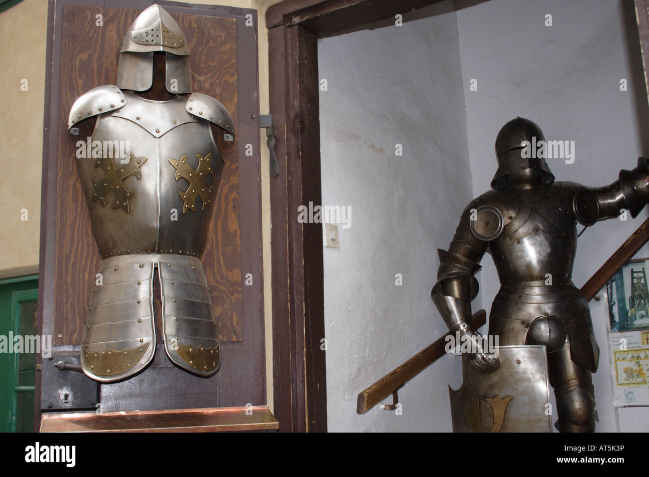 in full armour,armour,medieval Stock Photo - Alamy