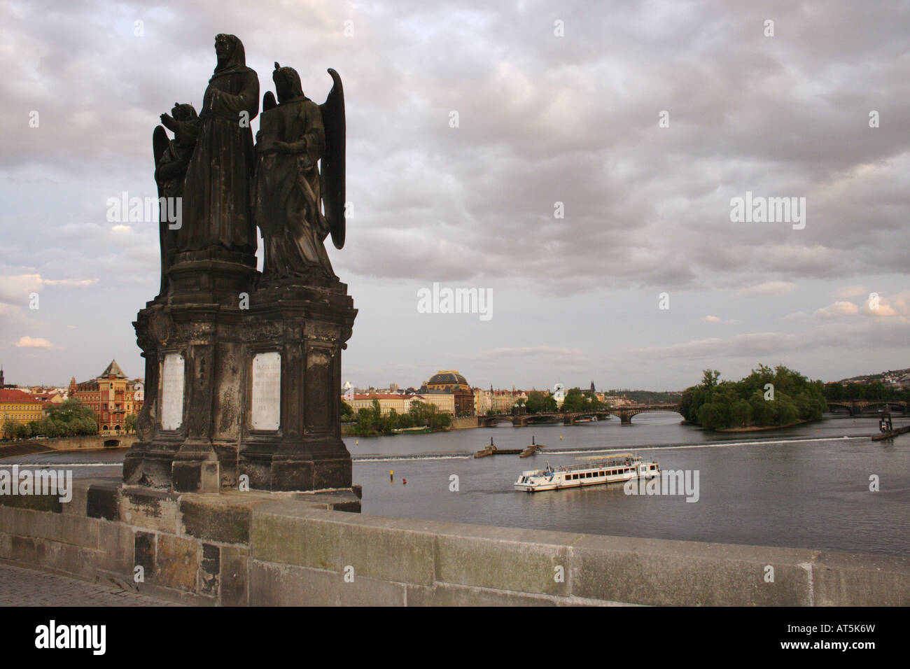 Europe, Eastern, Czech, Republic, Prague, Valtava, River, Bridge ...