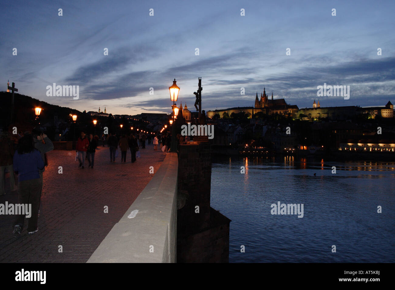 Europe, Eastern, Czech, Republic, Prague, Vltava, River, Bridge ...