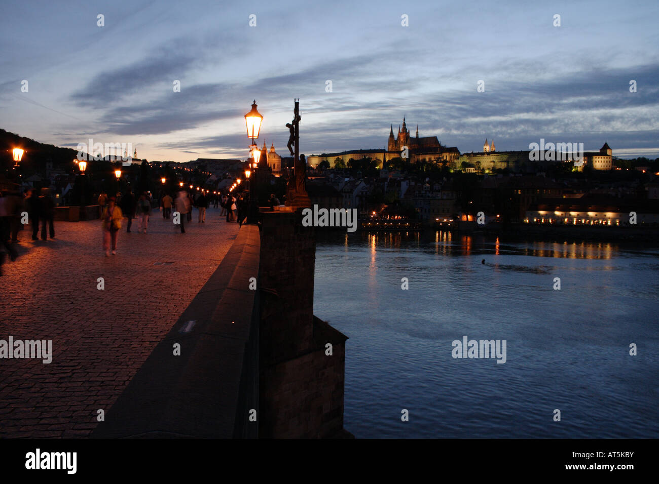 Europe, Eastern, Czech, Republic, Prague, Vltava, River, Bridge ...