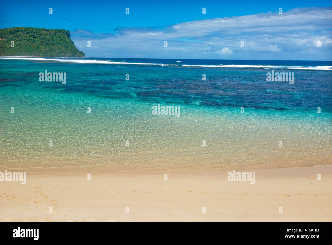 Lalomanu Beach blue lagoon SAMOA southeastern Upolu FAOFAO beach Stock ...