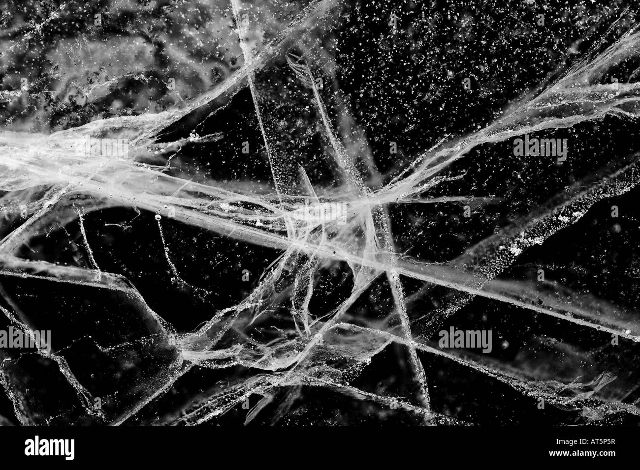 Surface of frozen water in a bucket Stock Photo - Alamy