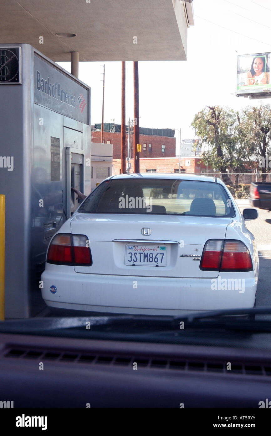 Typical Drive Thru Bank in Los Angeles California Stock Photo - Alamy