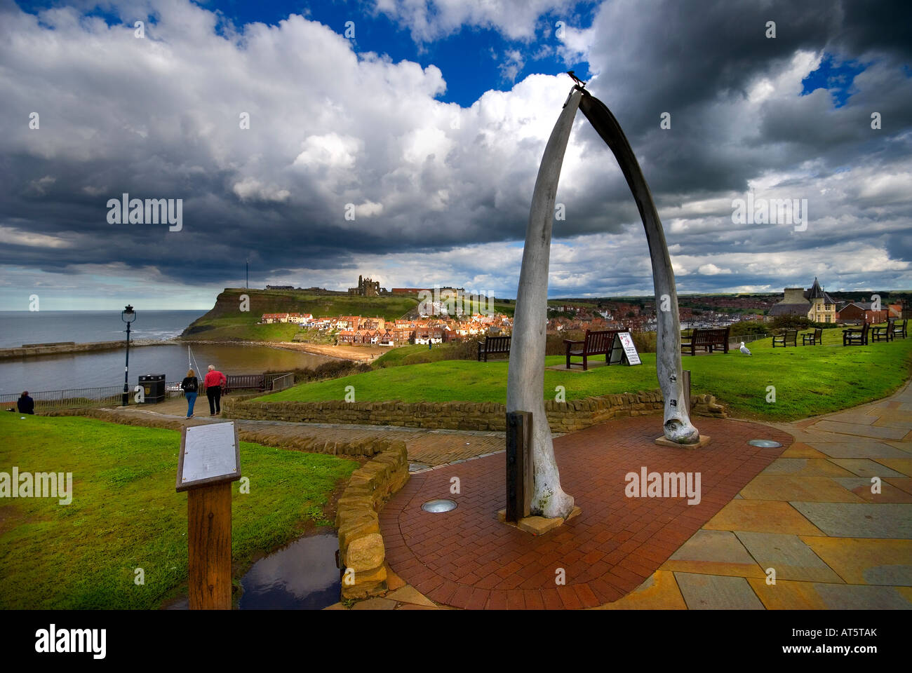 Whitby Whale Bones UK Stock Photo - Alamy