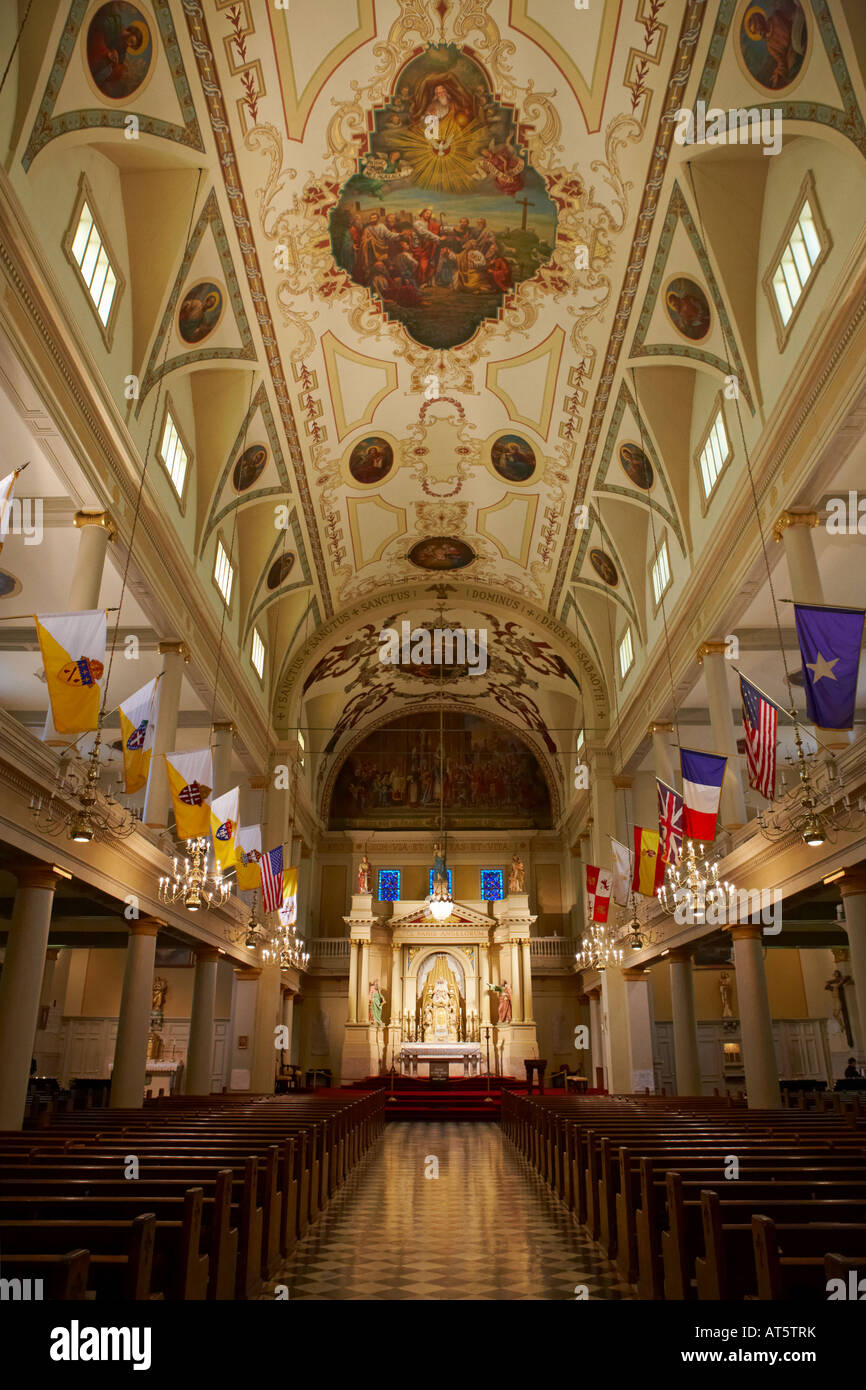 Inside St. Louis Cathedral. New Orleans, Louisiana, USA Stock Photo - Alamy