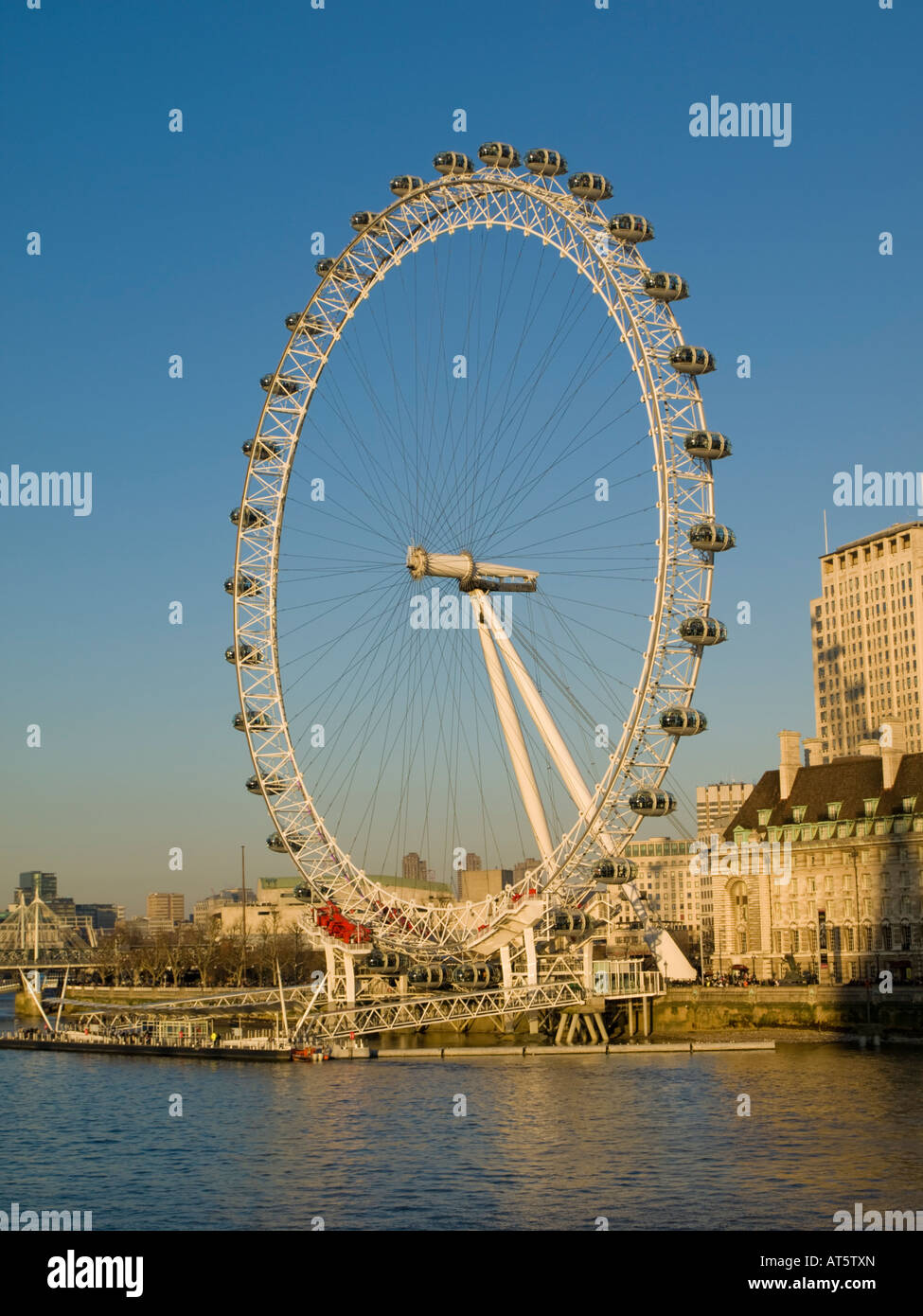 Europe UK england London London eye daylight Stock Photo - Alamy