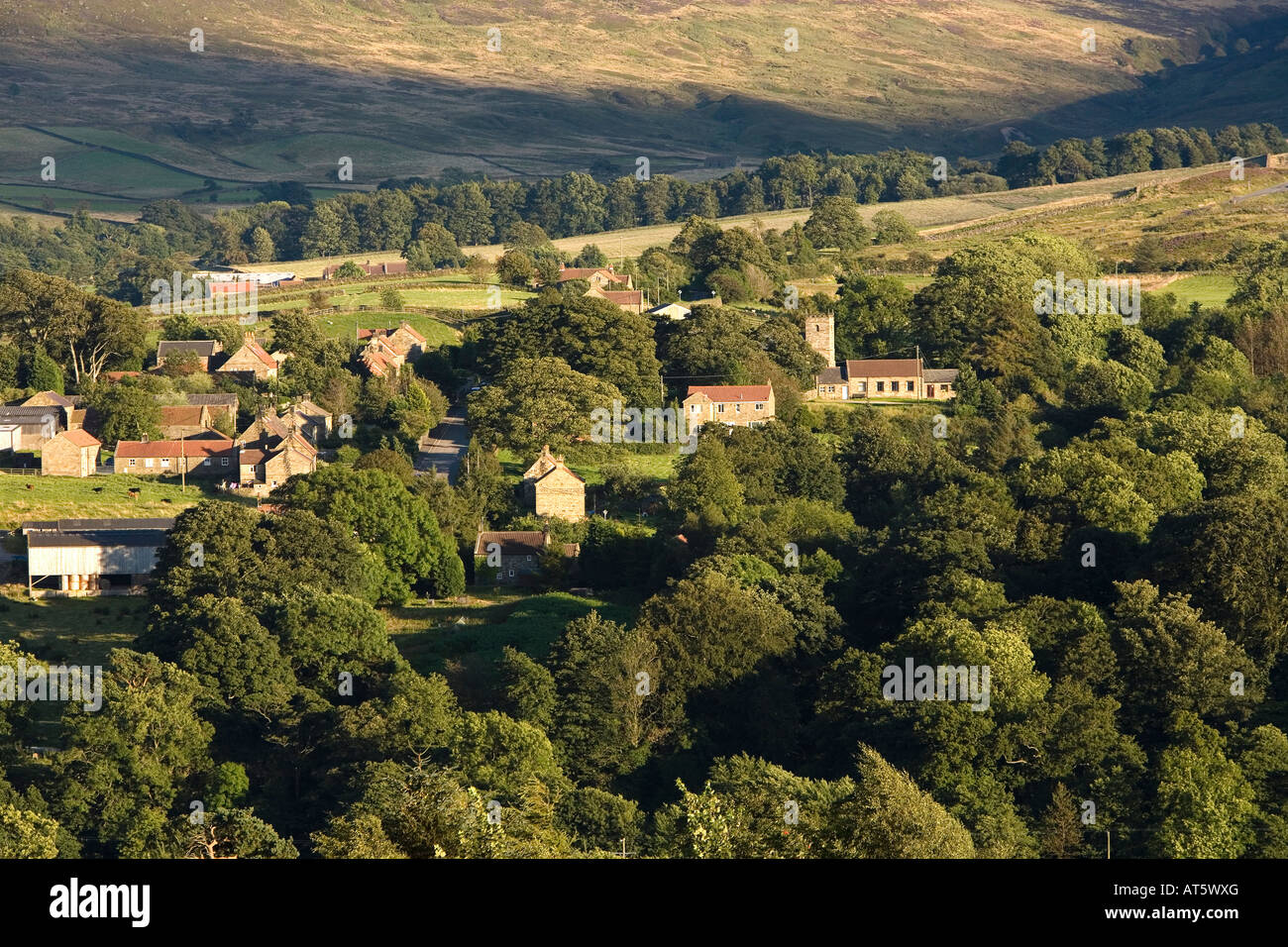 Westerdale Village North York Moors National Park Yorkshire Stock Photo ...