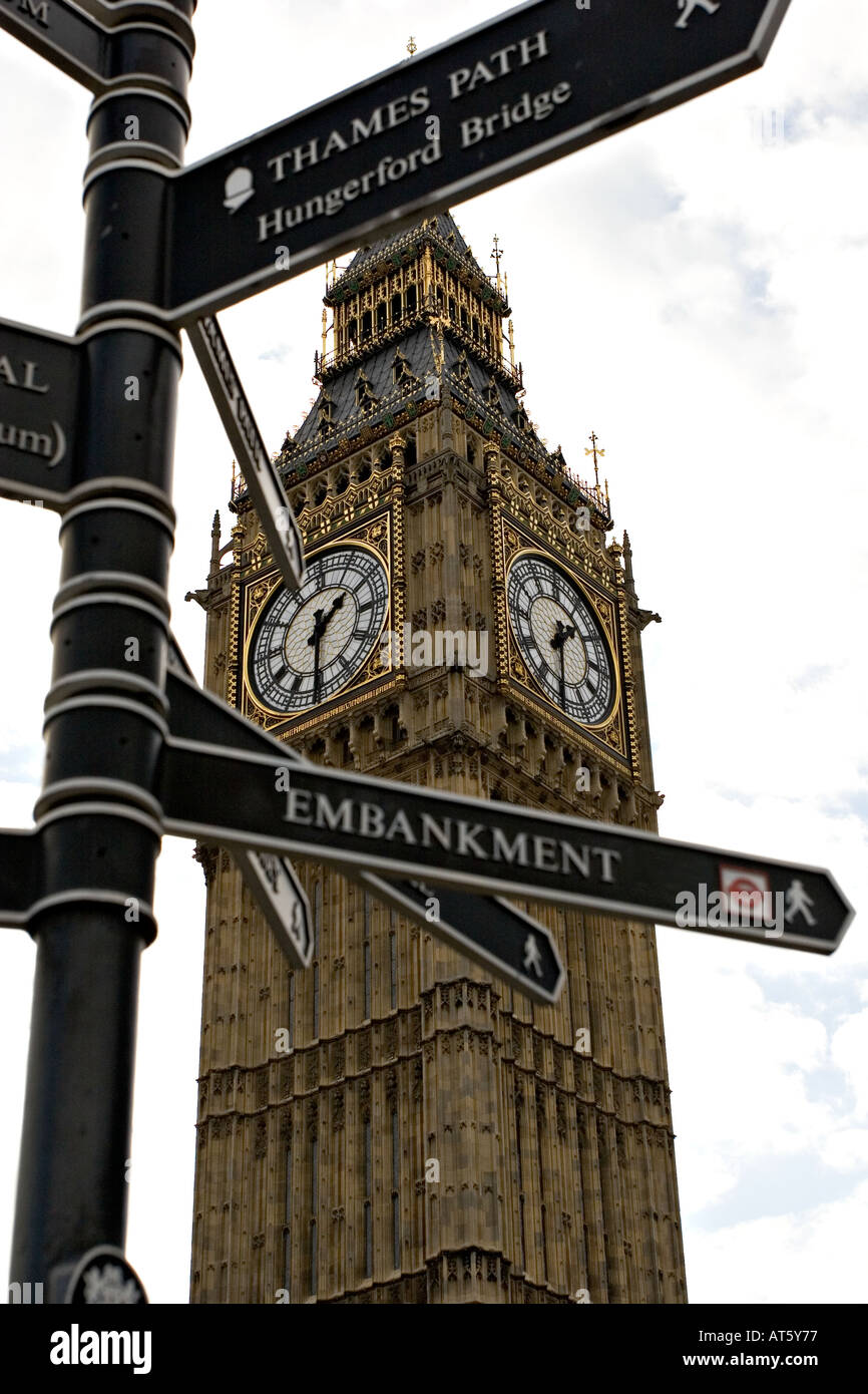 Westminster bridge direction sign hi-res stock photography and images ...