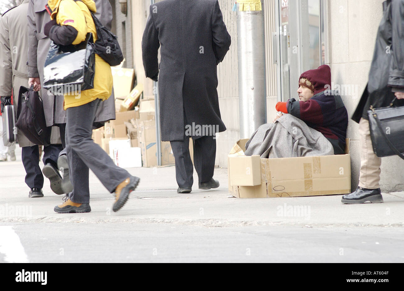 Homeless person begging crowd hi-res stock photography and images - Alamy