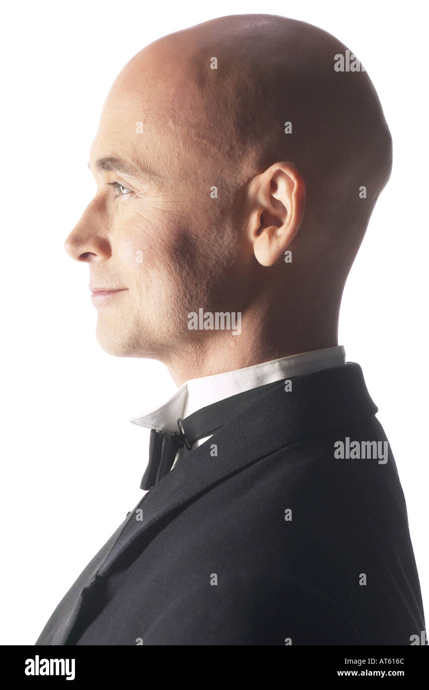 Tuxedo bald head hi-res stock photography and images - Alamy