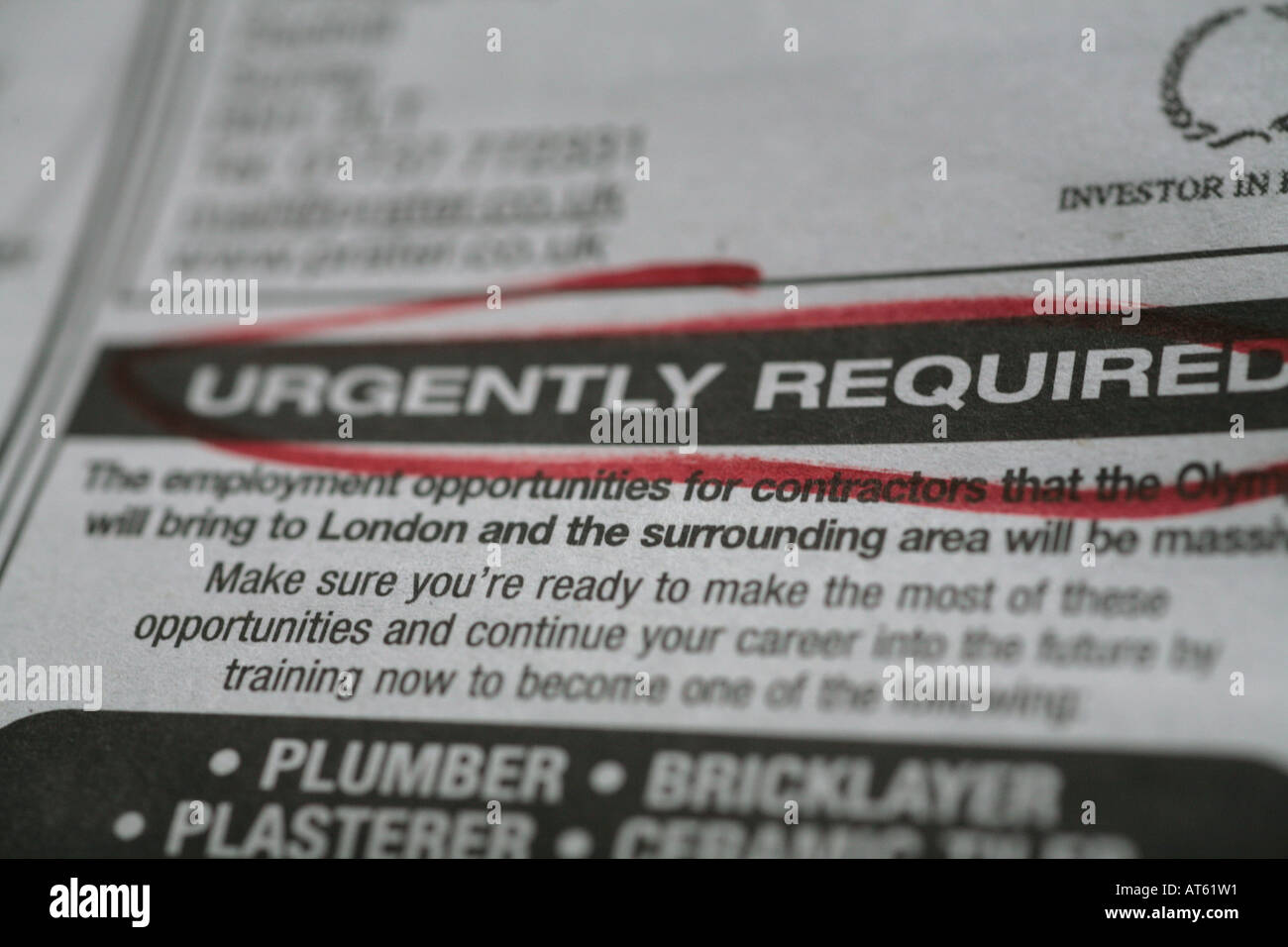 Newspaper red circle hi-res stock photography and images - Alamy