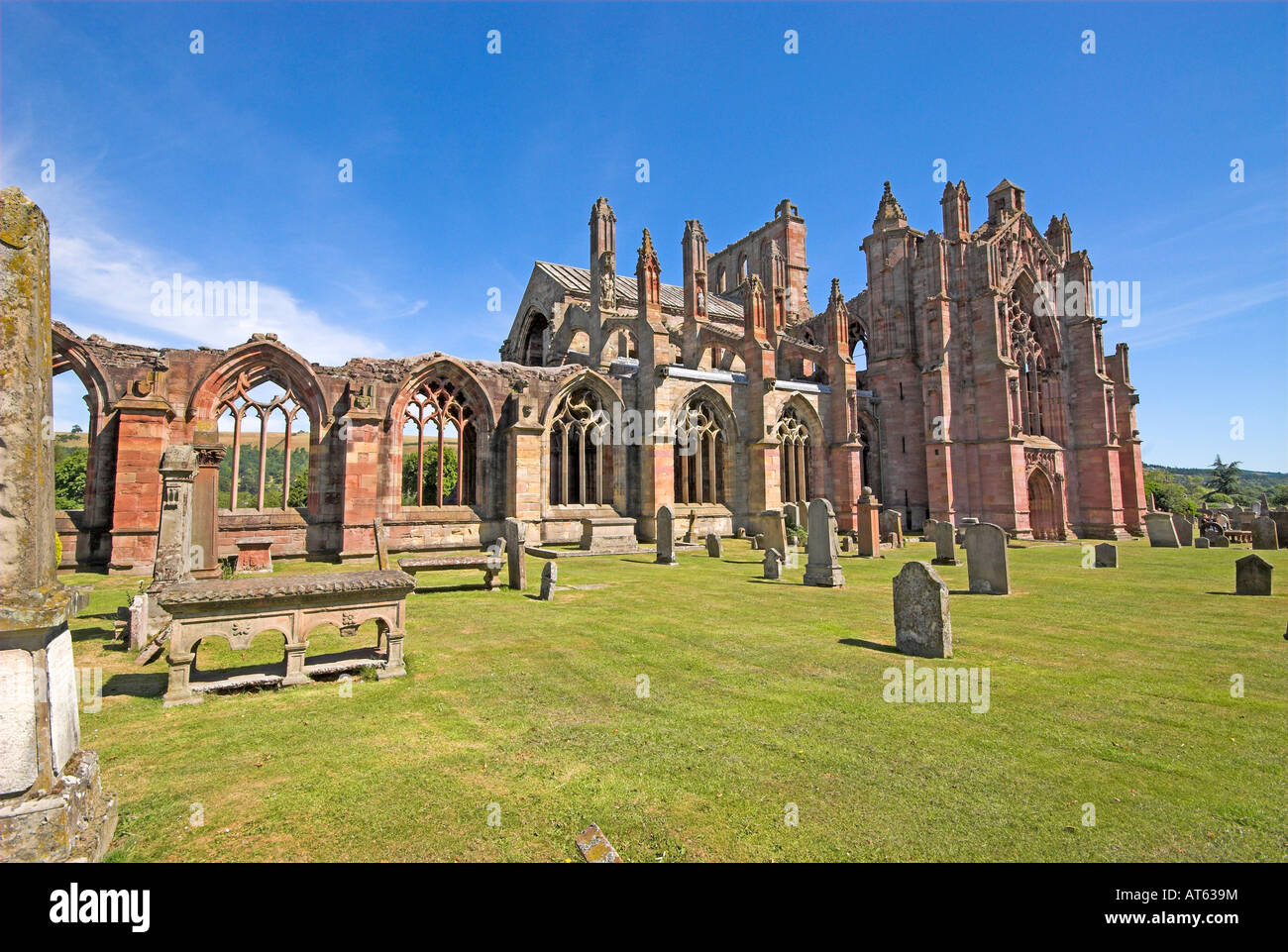 Melrose Abbey Melrose Scottish Borders Scotland Stock Photo - Alamy