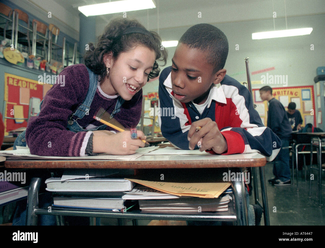 Students at P S 110 participate in the after school program Stock Photo ...