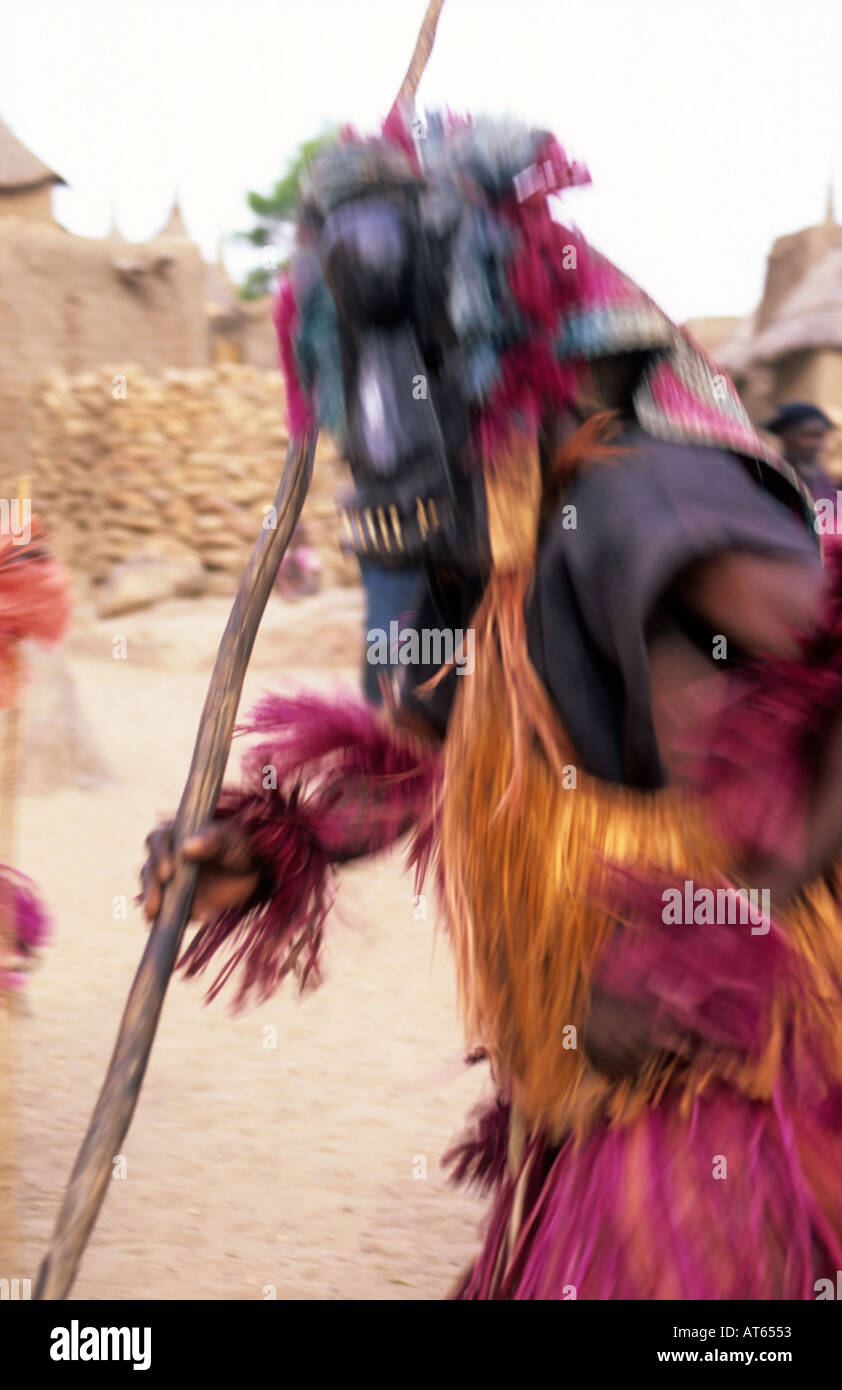 Dogon Mask Dance, Tirelli, Mali Stock Photo - Alamy