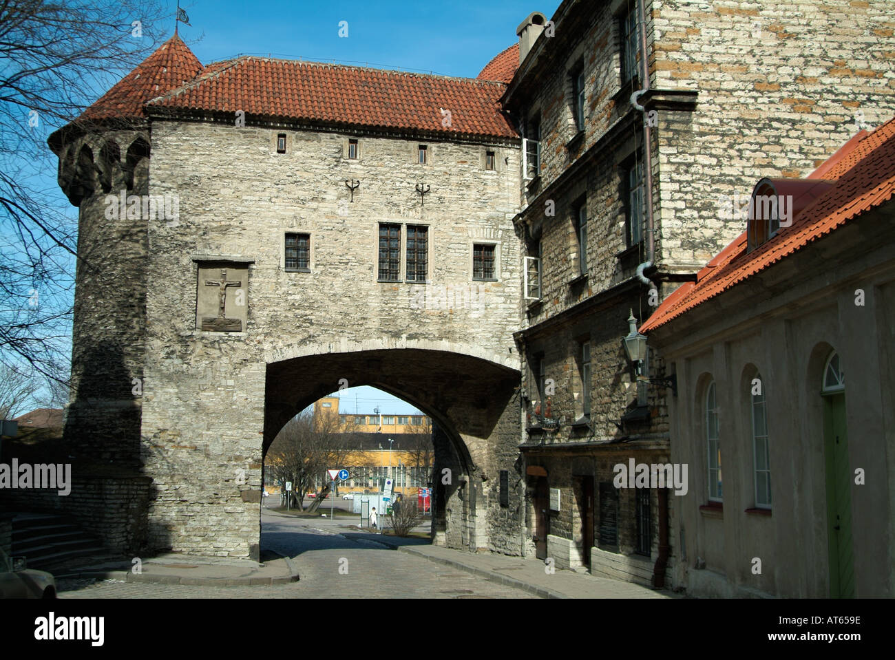 Great Coast Gate city walls Tallinn Estonia Stock Photo - Alamy