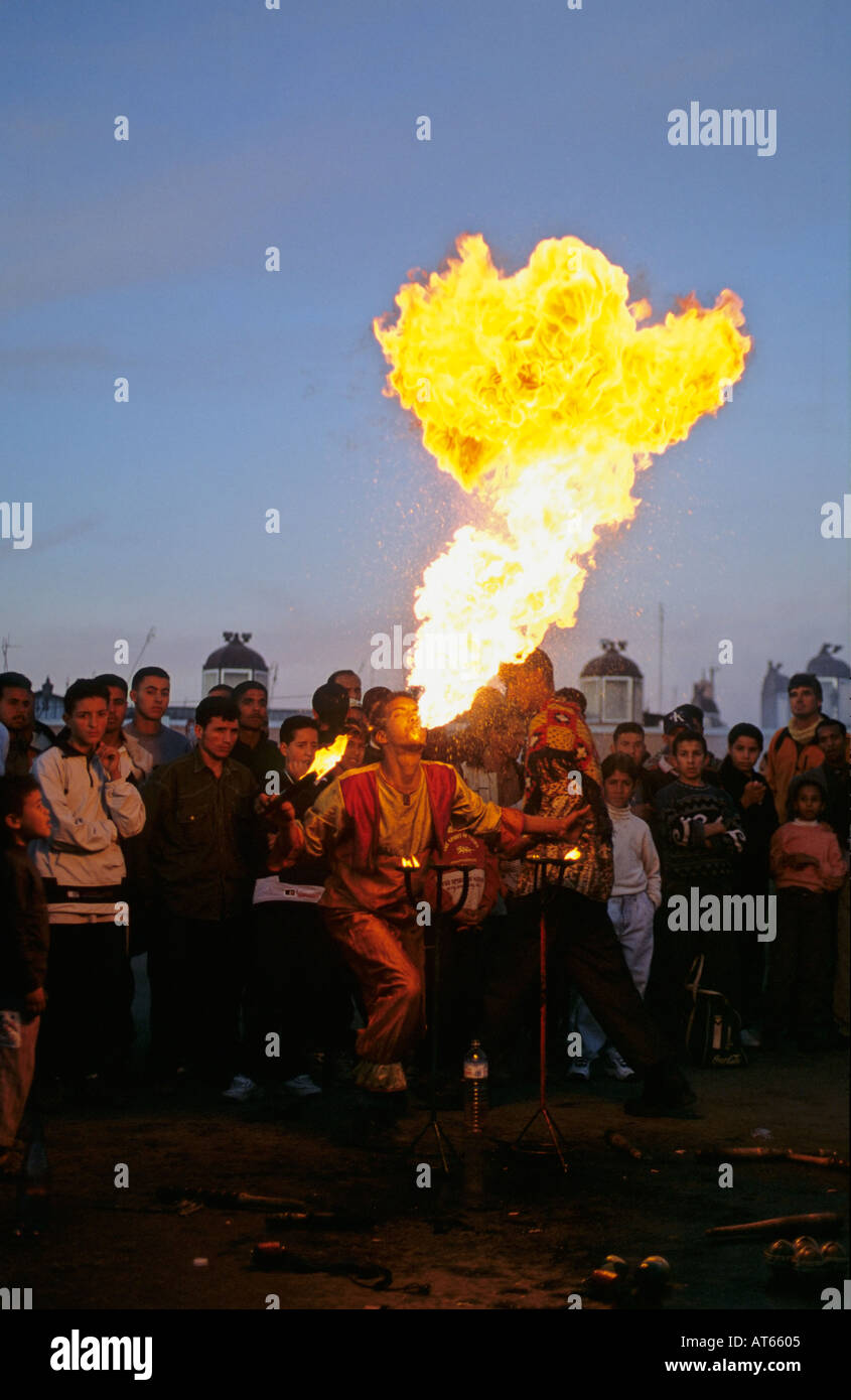 Busking fire eater hi-res stock photography and images - Alamy