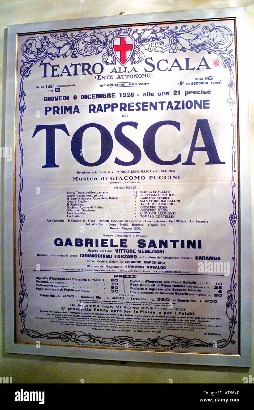 La scala opera poster hi-res stock photography and images - Alamy