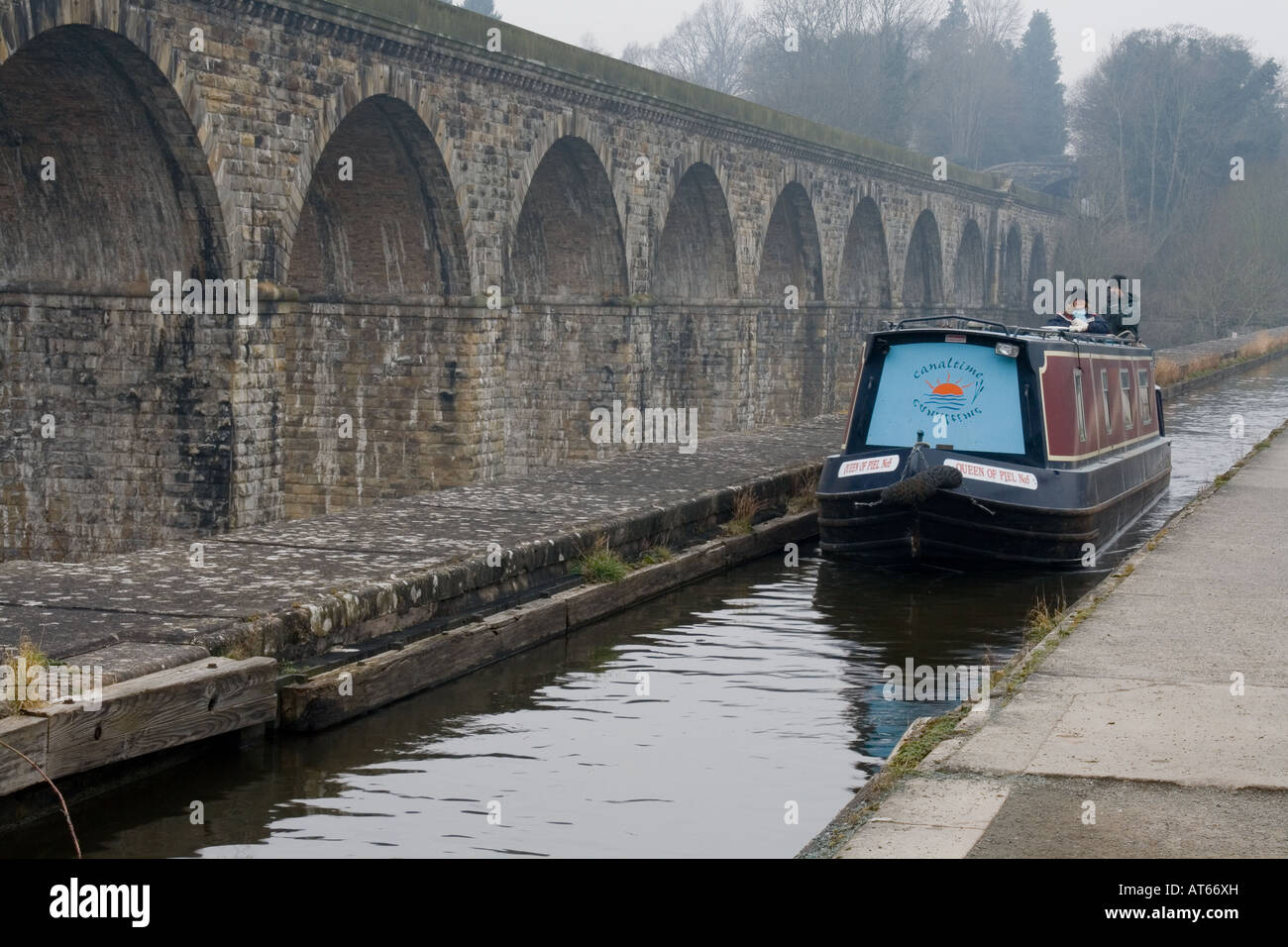 Chirk canal boat hi-res stock photography and images - Alamy