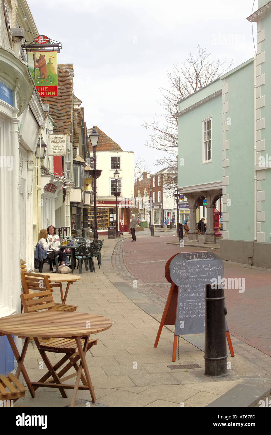 england kent faversham old market town centre Stock Photo - Alamy