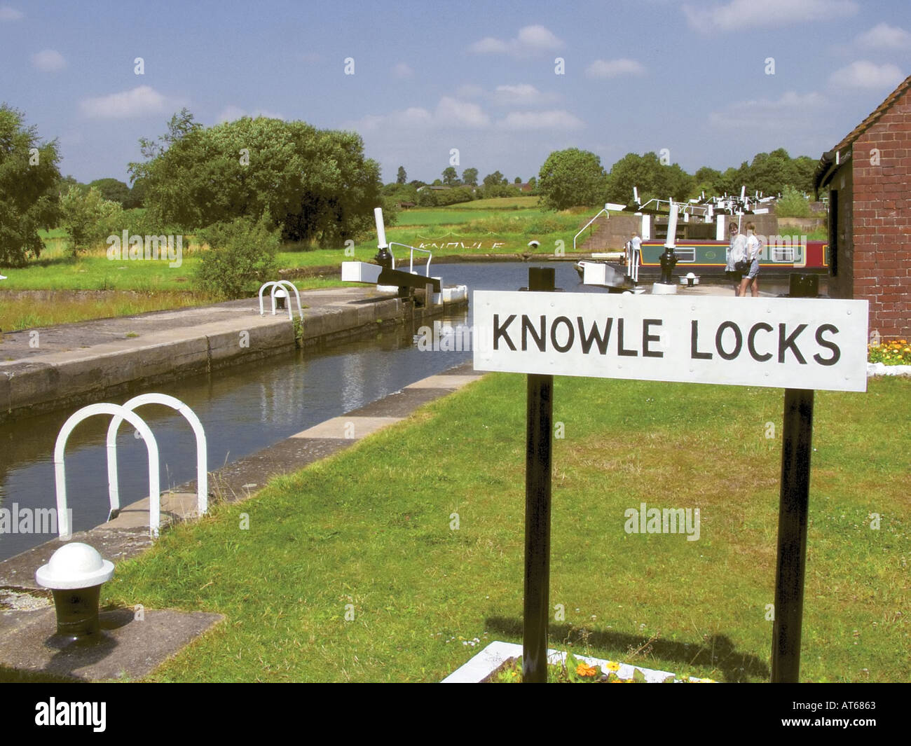 warwickshire grand union canal knowle locks david martyn hughes Stock ...