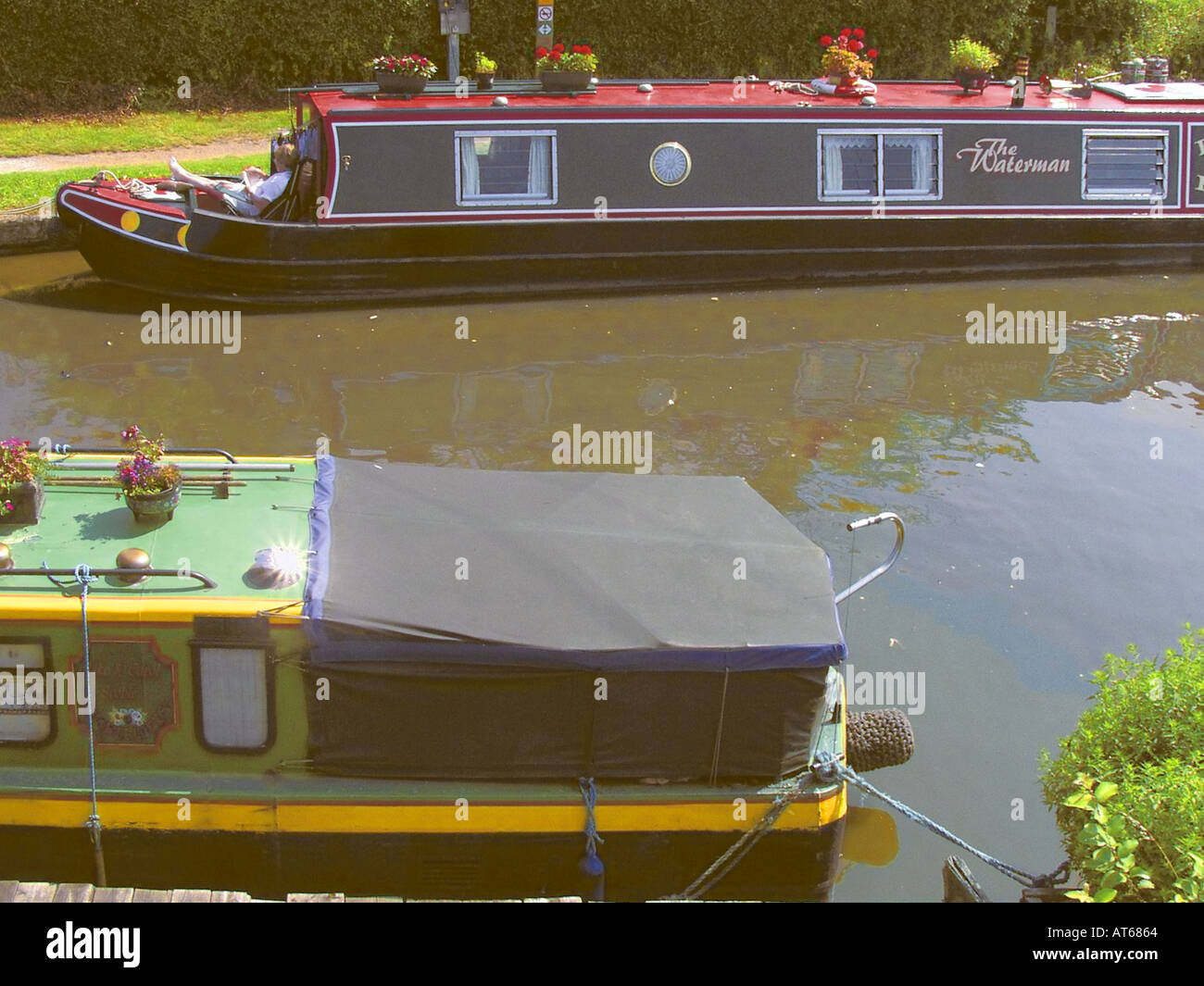 warwickshire grand union canal knowle locks david martyn hughes Stock ...