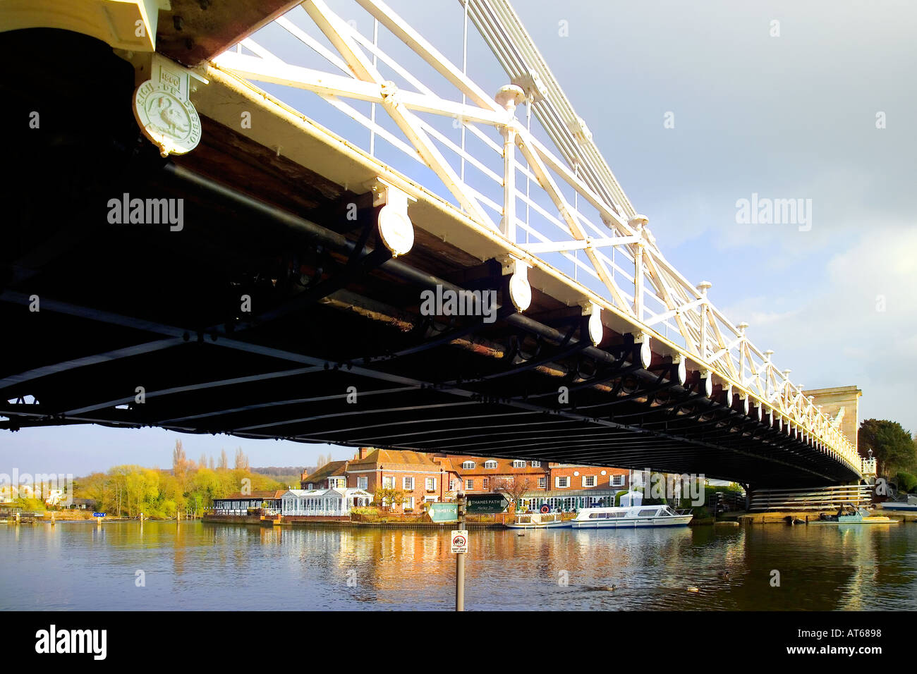 England Chilterns Buckinghamshire Marlow River Thames historic ...
