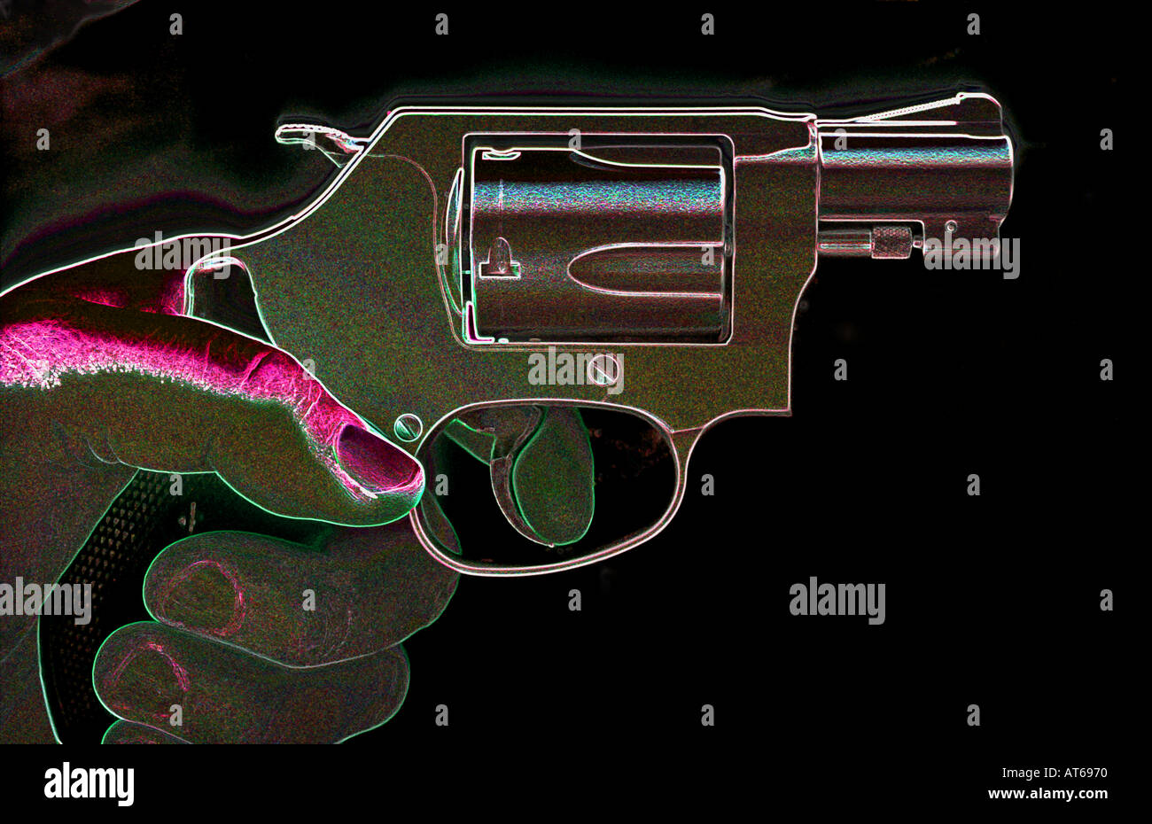 Revolver hand gun pistol Smith Wesson Stock Photo - Alamy