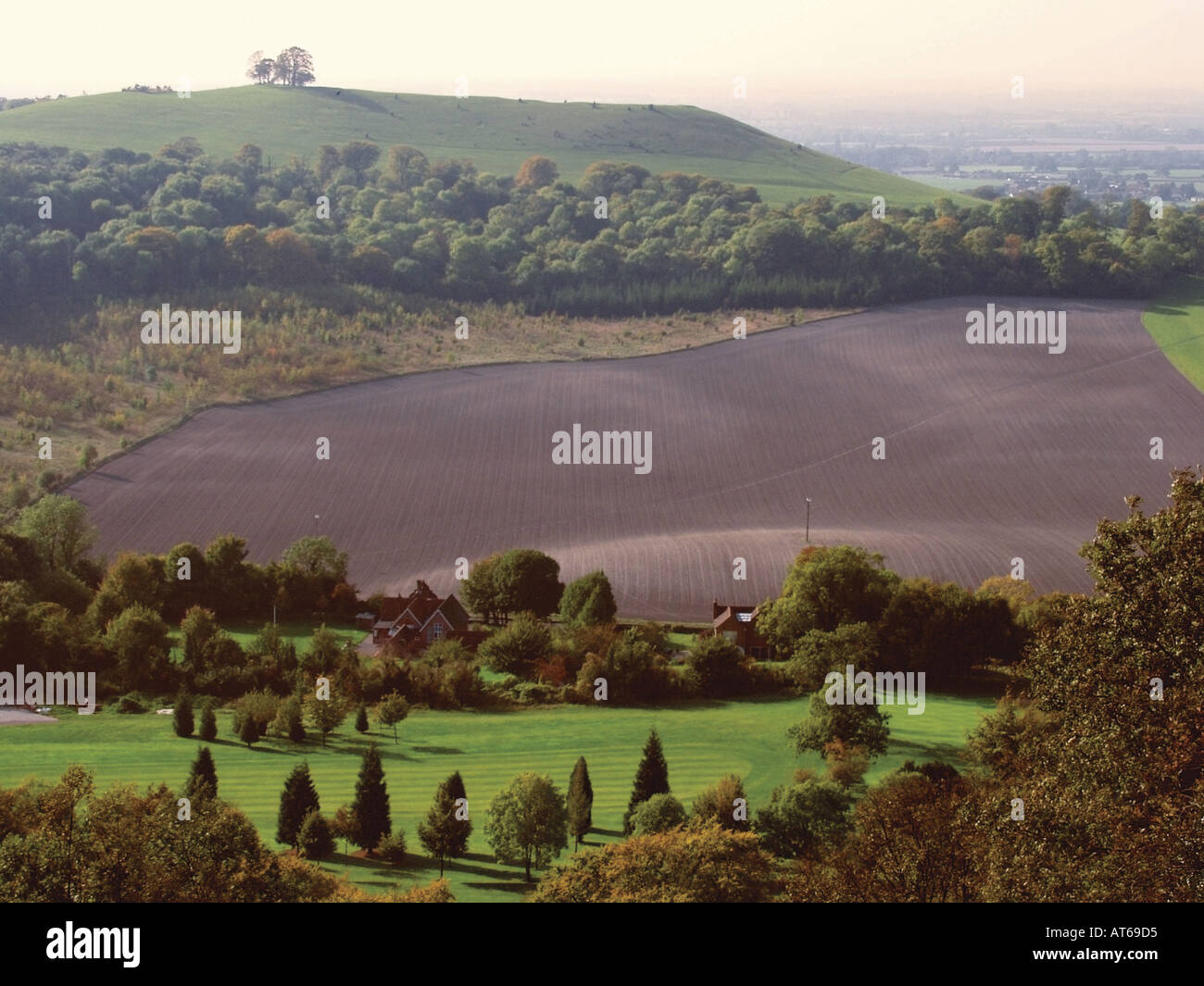 view from the summit of coombe hill the ridgeway path the chilterns ...